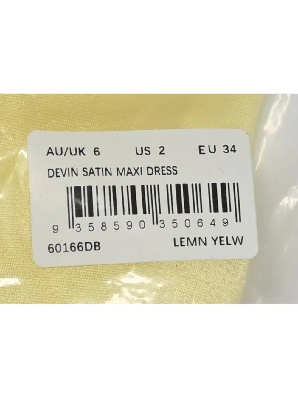 Bardot | Dresses | Bardot Devin Satin Maxi Dress In Lemon Yellow | Poshmark
